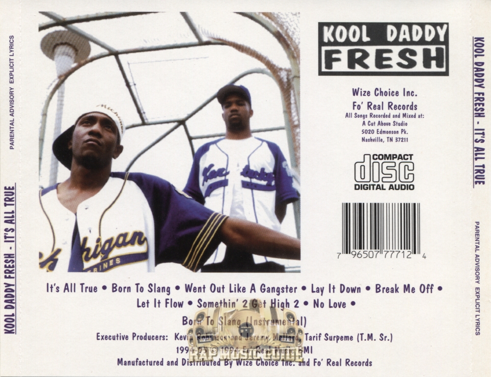 Kool Daddy Fresh - It's All True: CD | Rap Music Guide