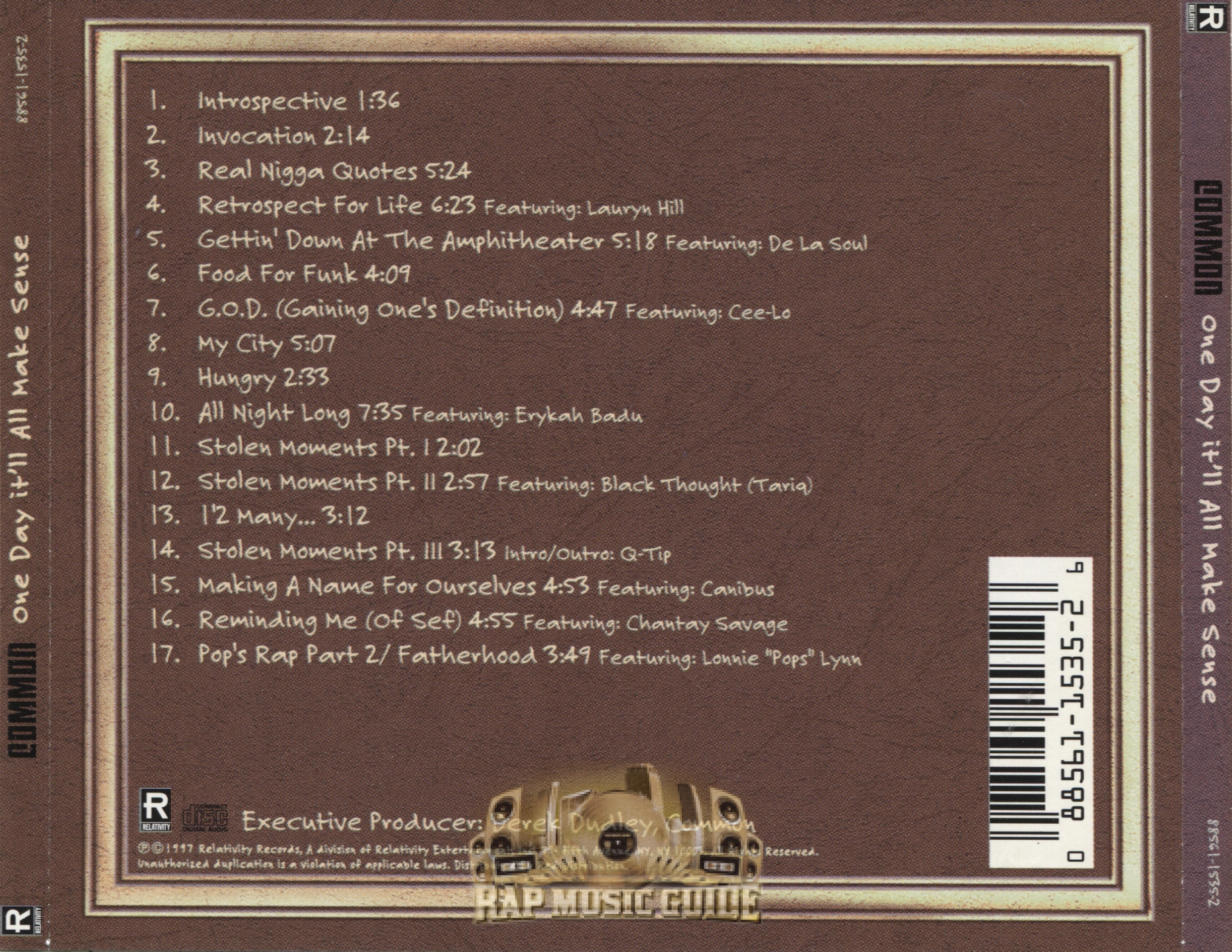 Common - One Day It'll All Make Sense: CD | Rap Music Guide