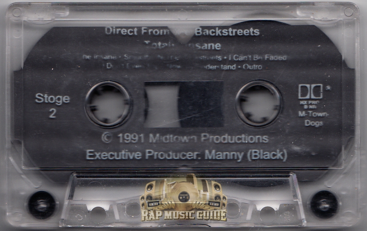 Totally Insane - Direct From The Backstreet: Cassette Tape | Rap Music Guide