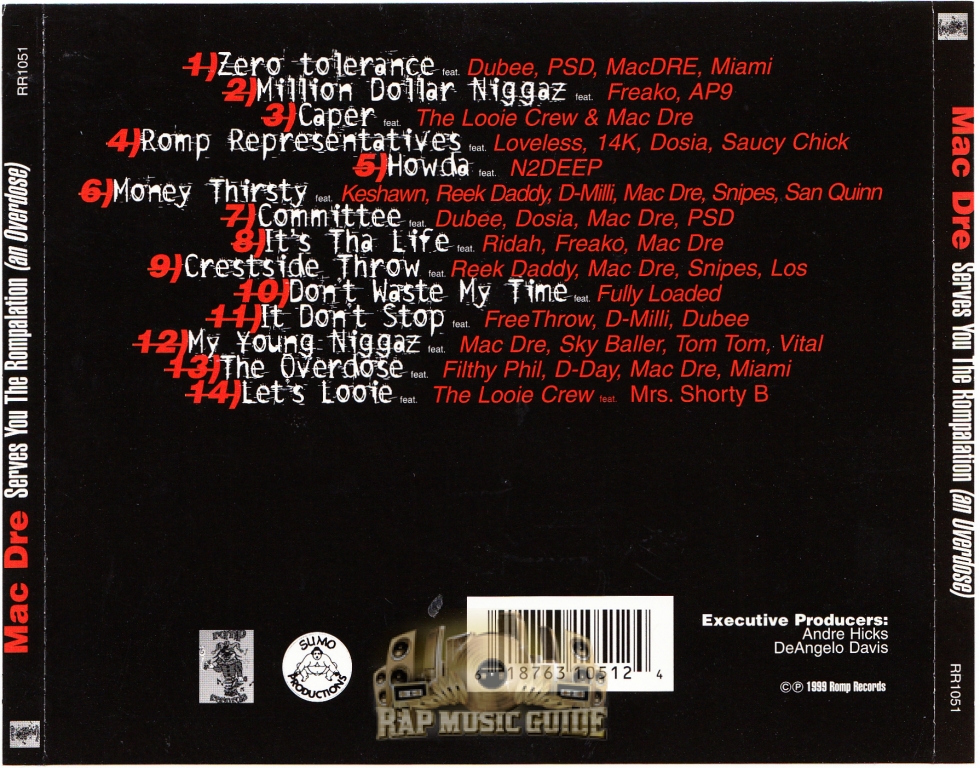 Mac Dre Presents - The Rompalation Vol. 2: An Overdose: CD | Rap Music ...