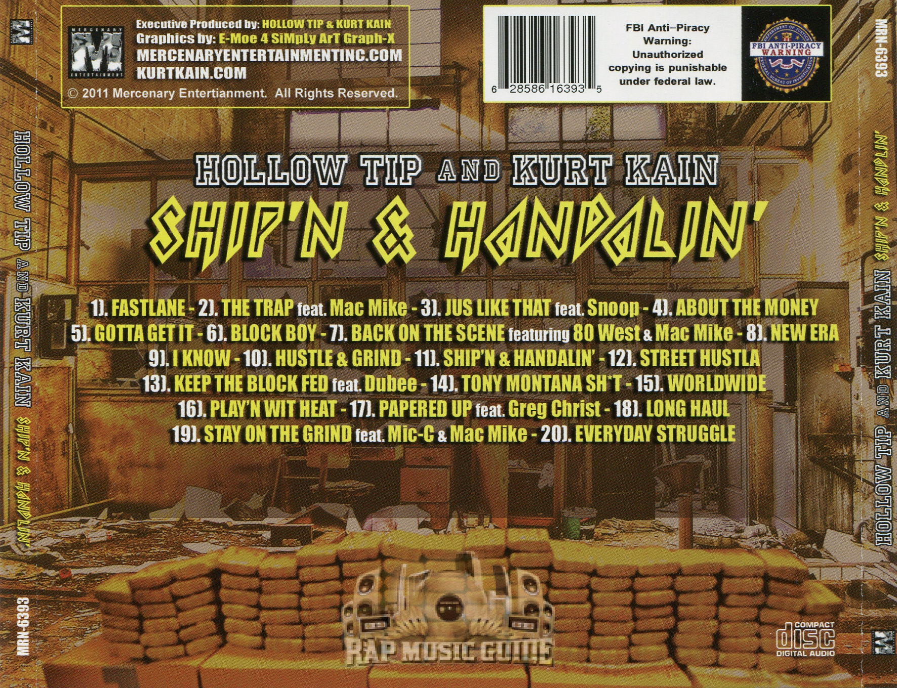 Hollow Tip & Kurt Kain - Ship'n & Handalin': CD | Rap Music Guide