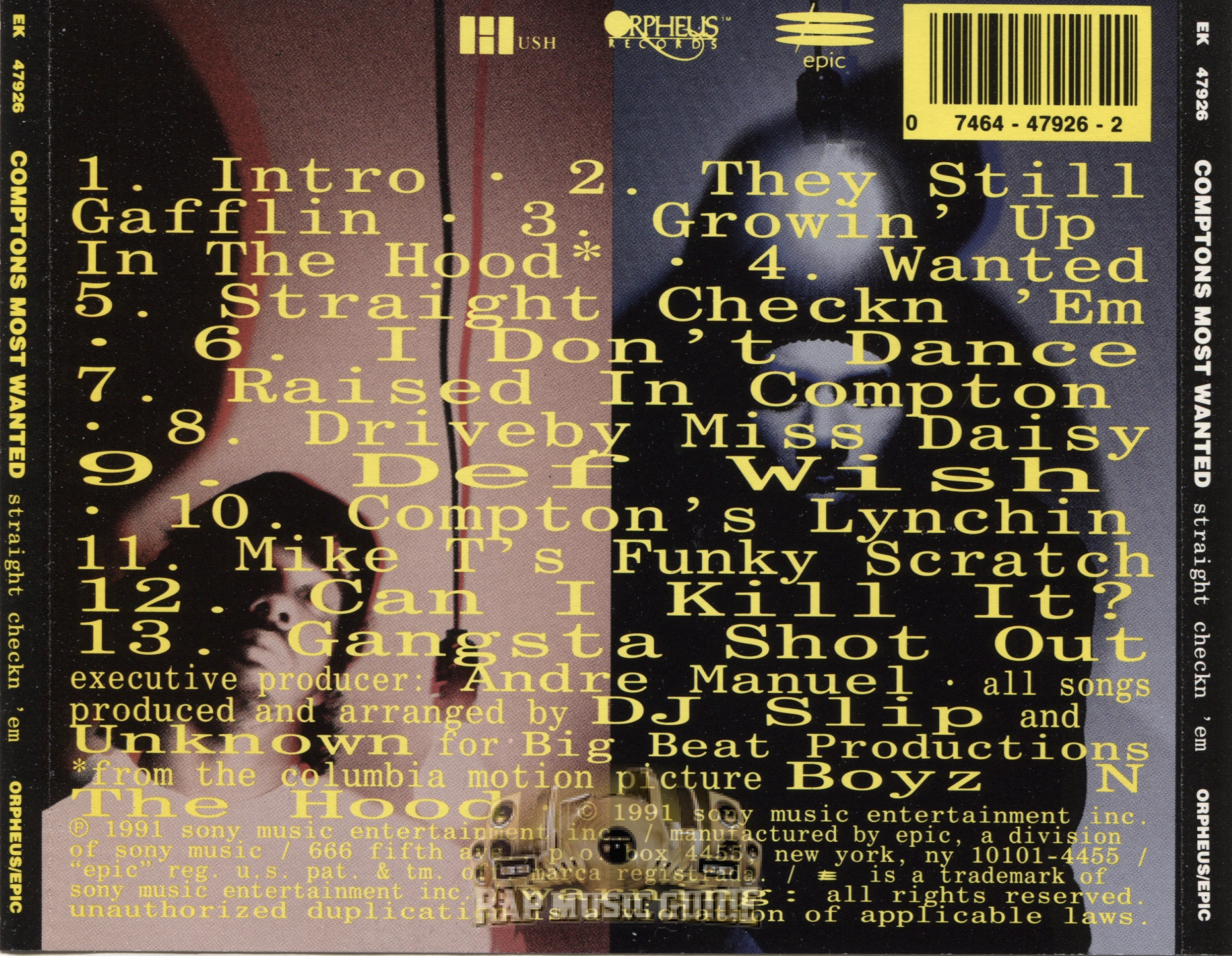 Comptons Most Wanted - Straight Checkn 'Em: CD | Rap Music Guide