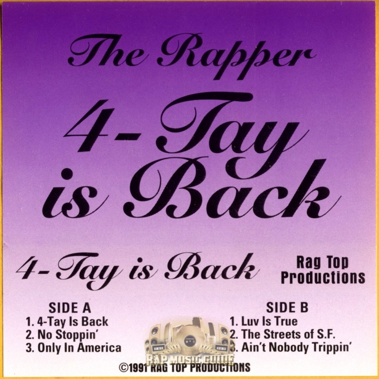 Rappin' 4-Tay - The Rapper 4-Tay is Back: 1st Press. Cassette Tape ...