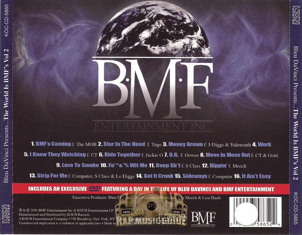 Bleu DaVinci - The World Is BMF'S Vol. 2: CD | Rap Music Guide