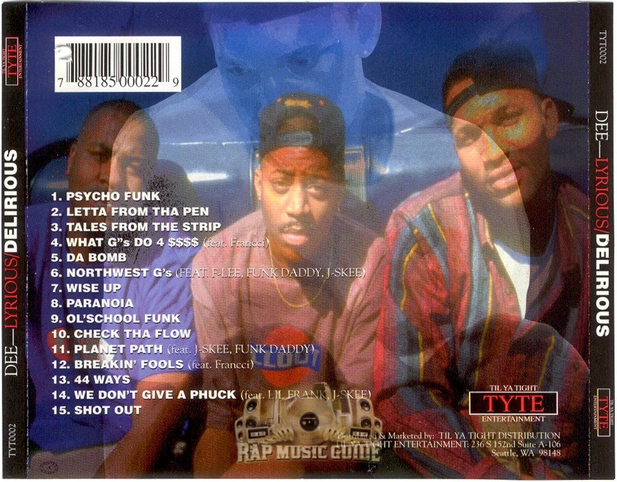 Dee-Lyrious - Delirious: CD | Rap Music Guide