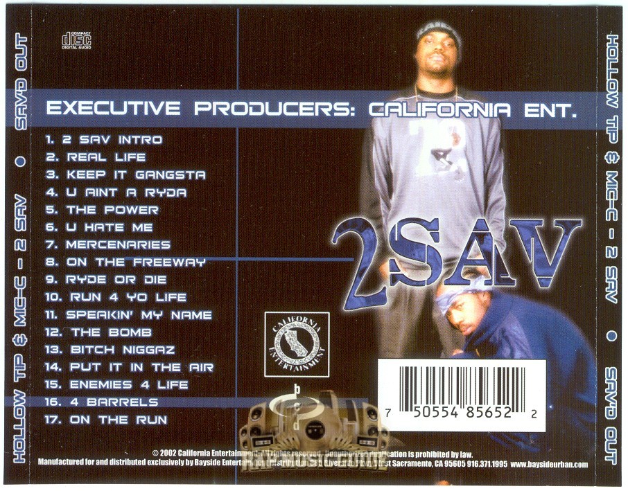 2 Sav - Sav'd Out: CD | Rap Music Guide