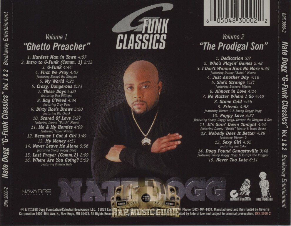 Nate Dogg - G-Funk Classics Vol.1 & Vol.2: CD | Rap Music Guide