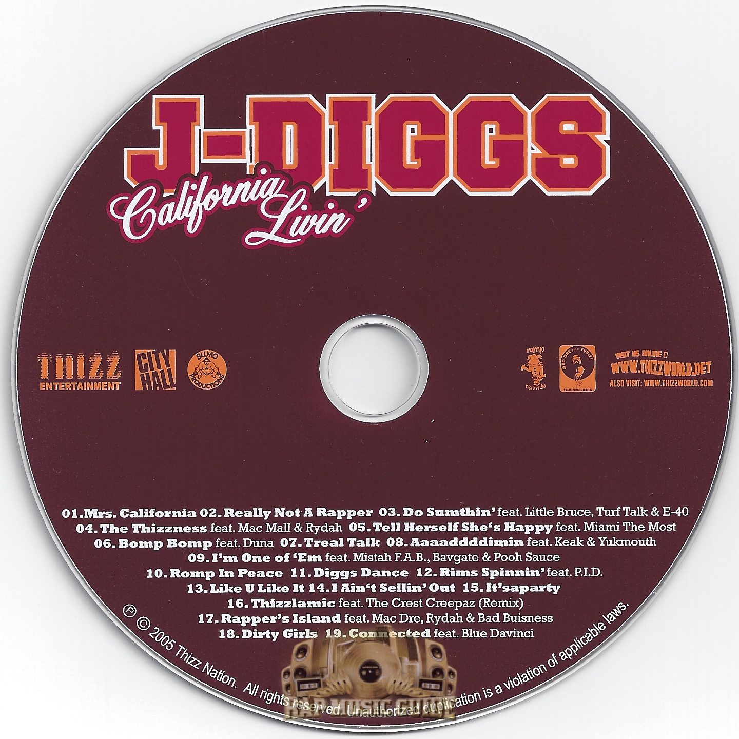 J-Diggs - California Livin' Part 2: CD | Rap Music Guide
