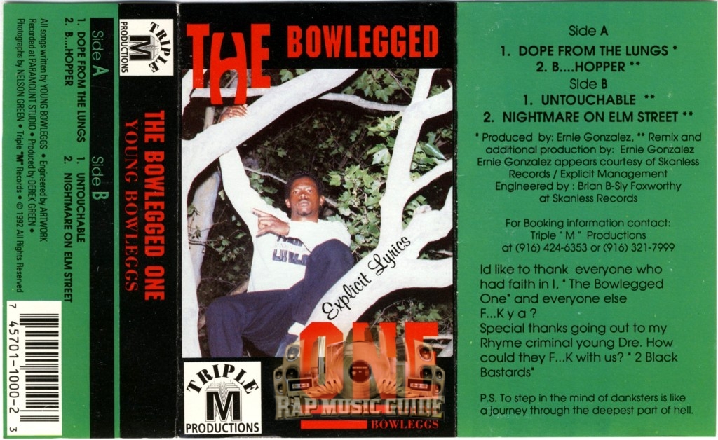 Young Bowleggs - The Bowlegged One: Cassette Tape | Rap Music Guide
