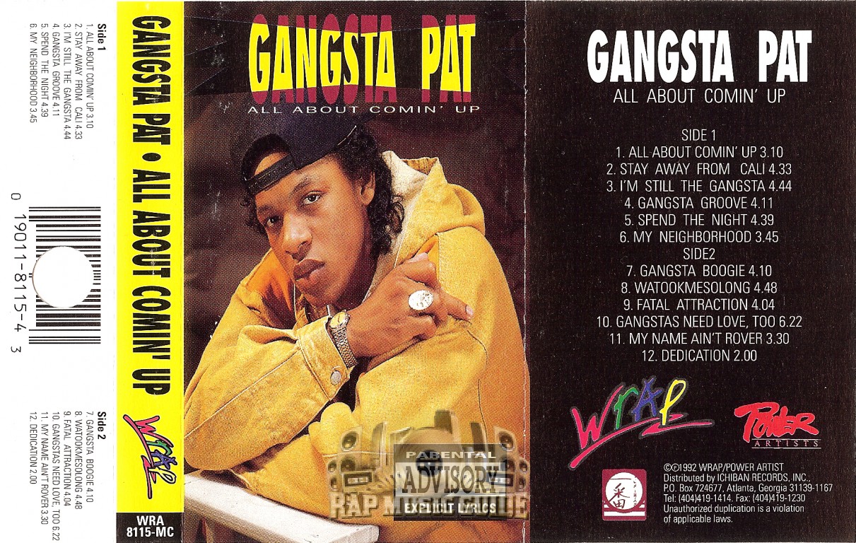 Gangsta Pat - All About Comin' Up: Cassette Tape | Rap Music Guide