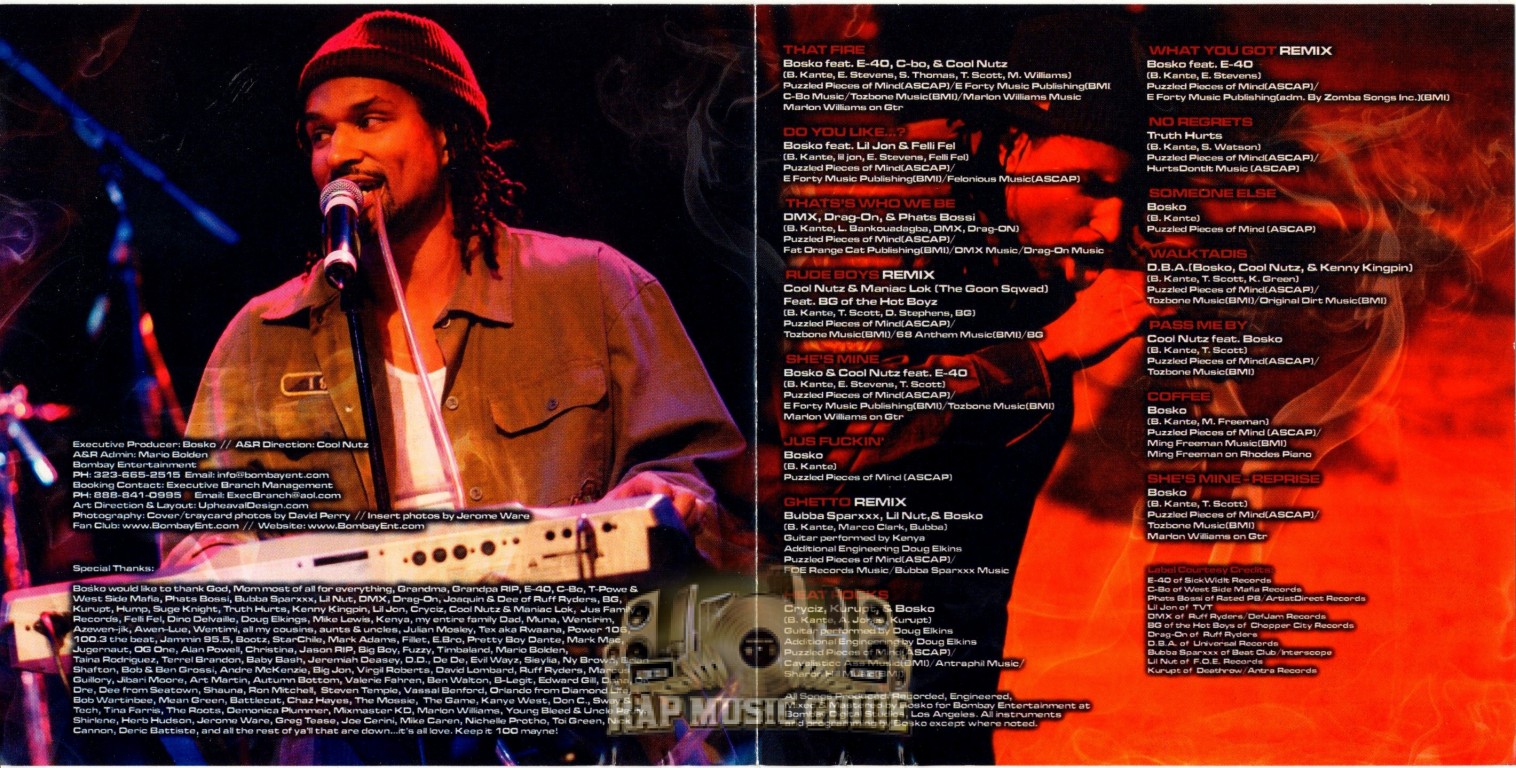 Bosko - That Fire: 2nd Press. CD | Rap Music Guide