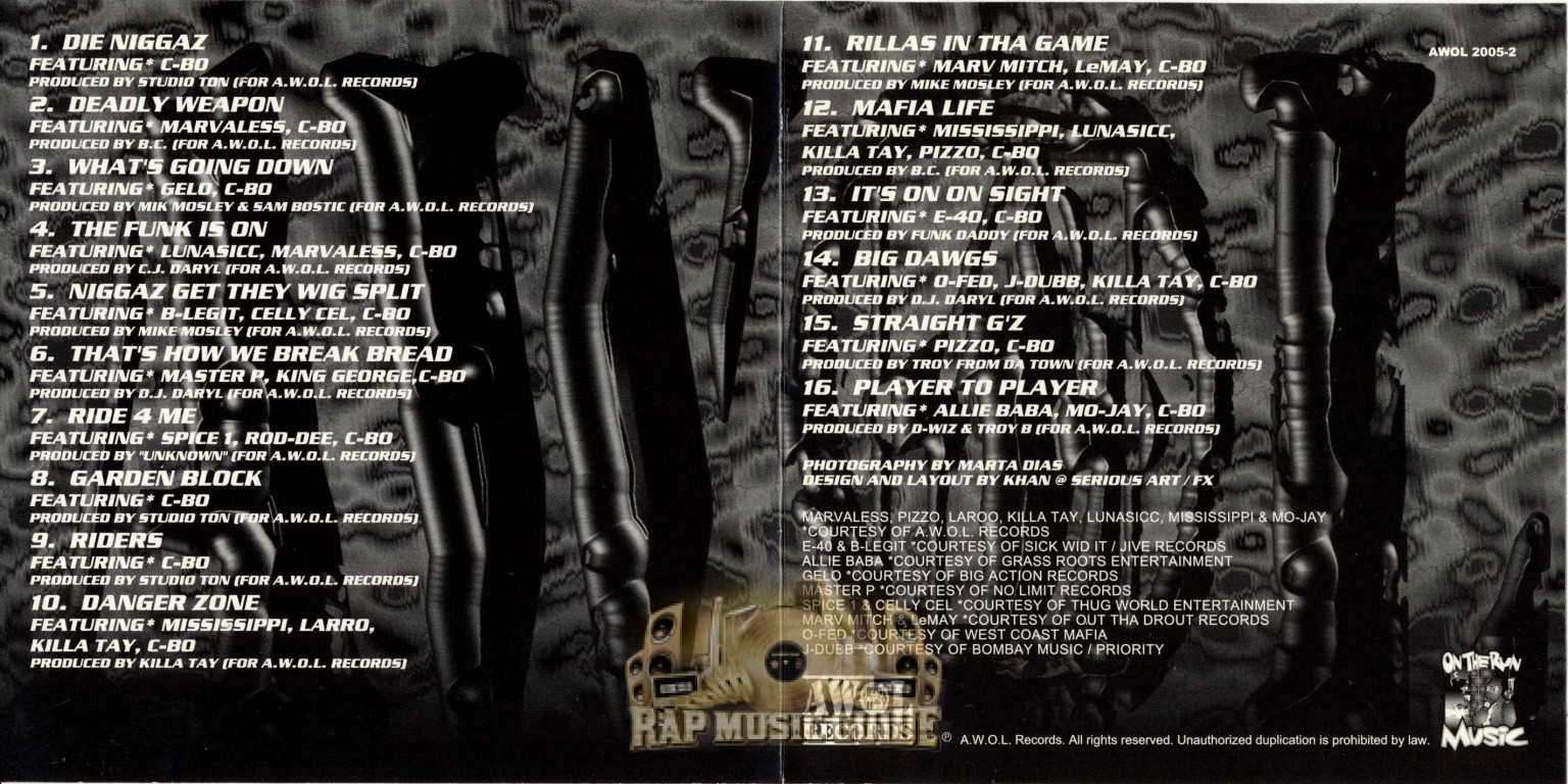 C-Bo - C-Bo's Appearances '91-'99: 1st Press. CD | Rap Music Guide