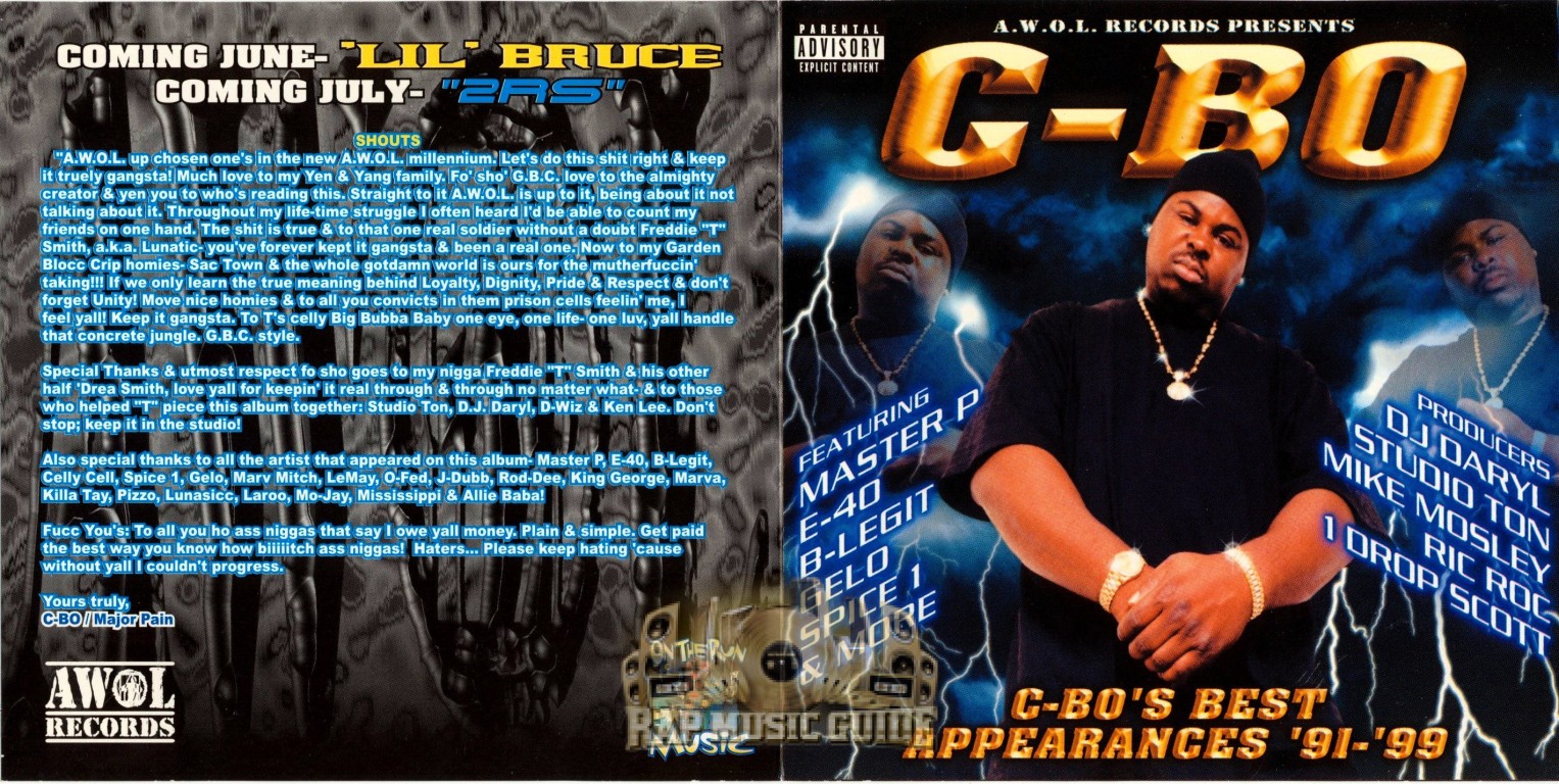 C-Bo - C-Bo's Appearances '91-'99: 1st Press. CD | Rap Music Guide