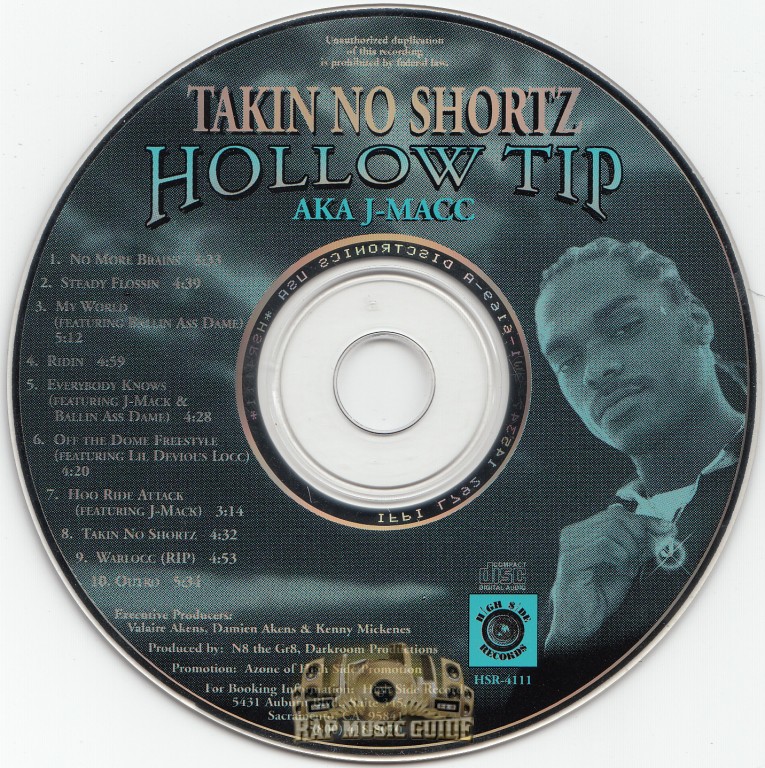 Hollow Tip - Takin No Shortz: 1st Press. CD | Rap Music Guide