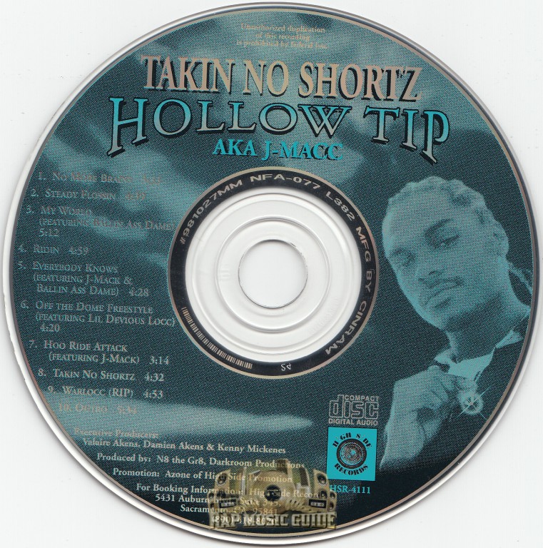 Hollow Tip - Takin No Shortz: 2nd Press. CD | Rap Music Guide